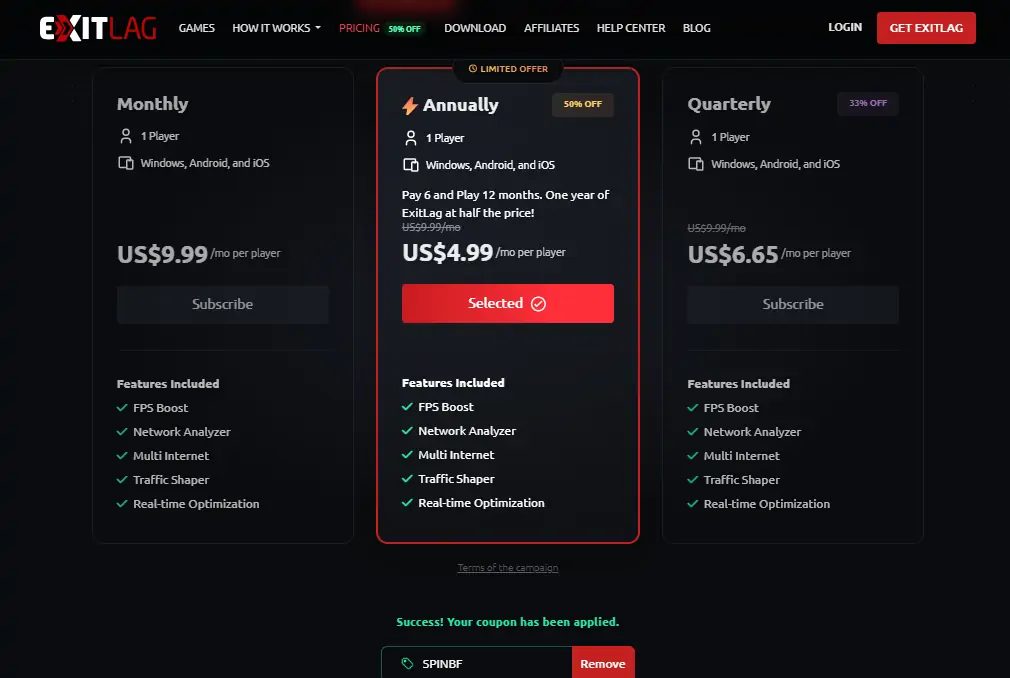60% OFF ExitLag Coupon Codes - August 2025 Promo Codes