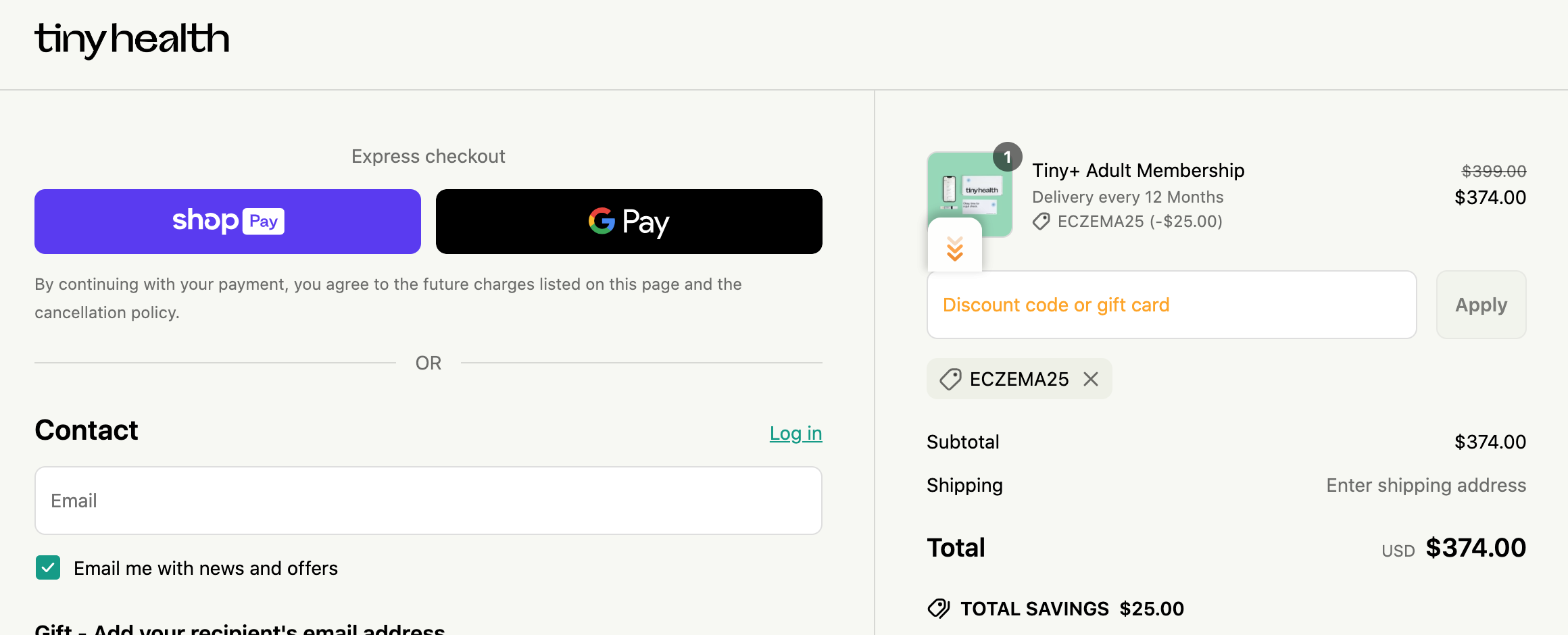 75% OFF Tiny Health Coupon Codes - August 2025 Promo Codes