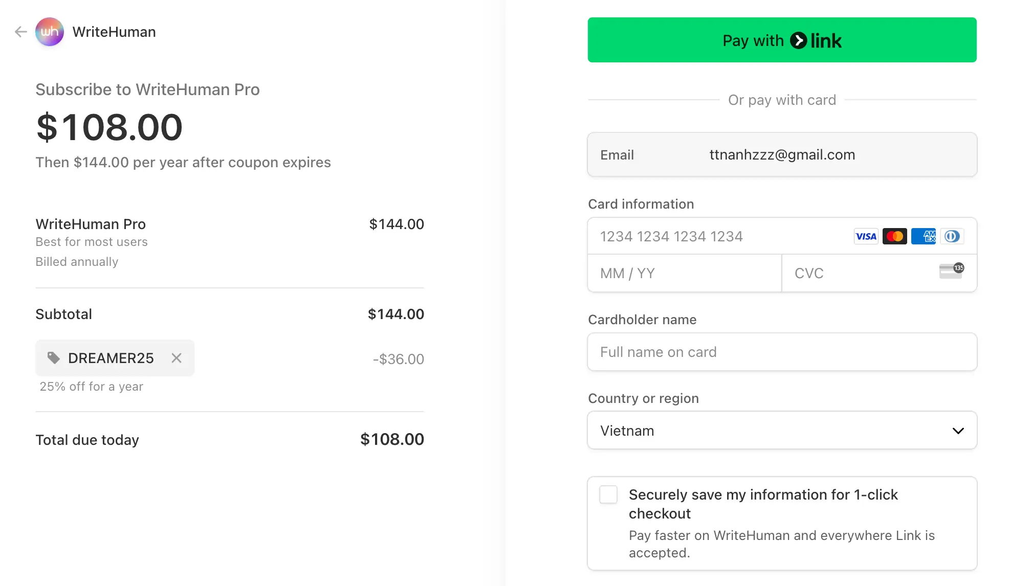 50% OFF WriteHuman Coupon Codes - March 2025 Promo Codes