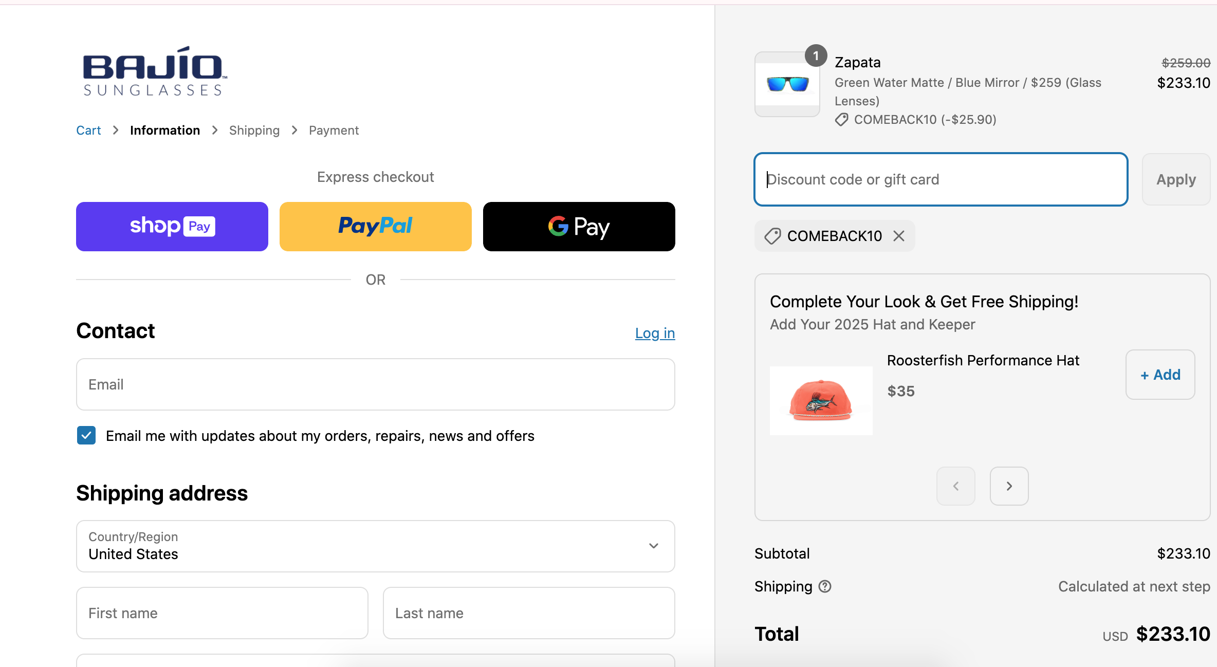 65% OFF Bajio Sunglasses Coupon Codes - August 2025 Promo Codes