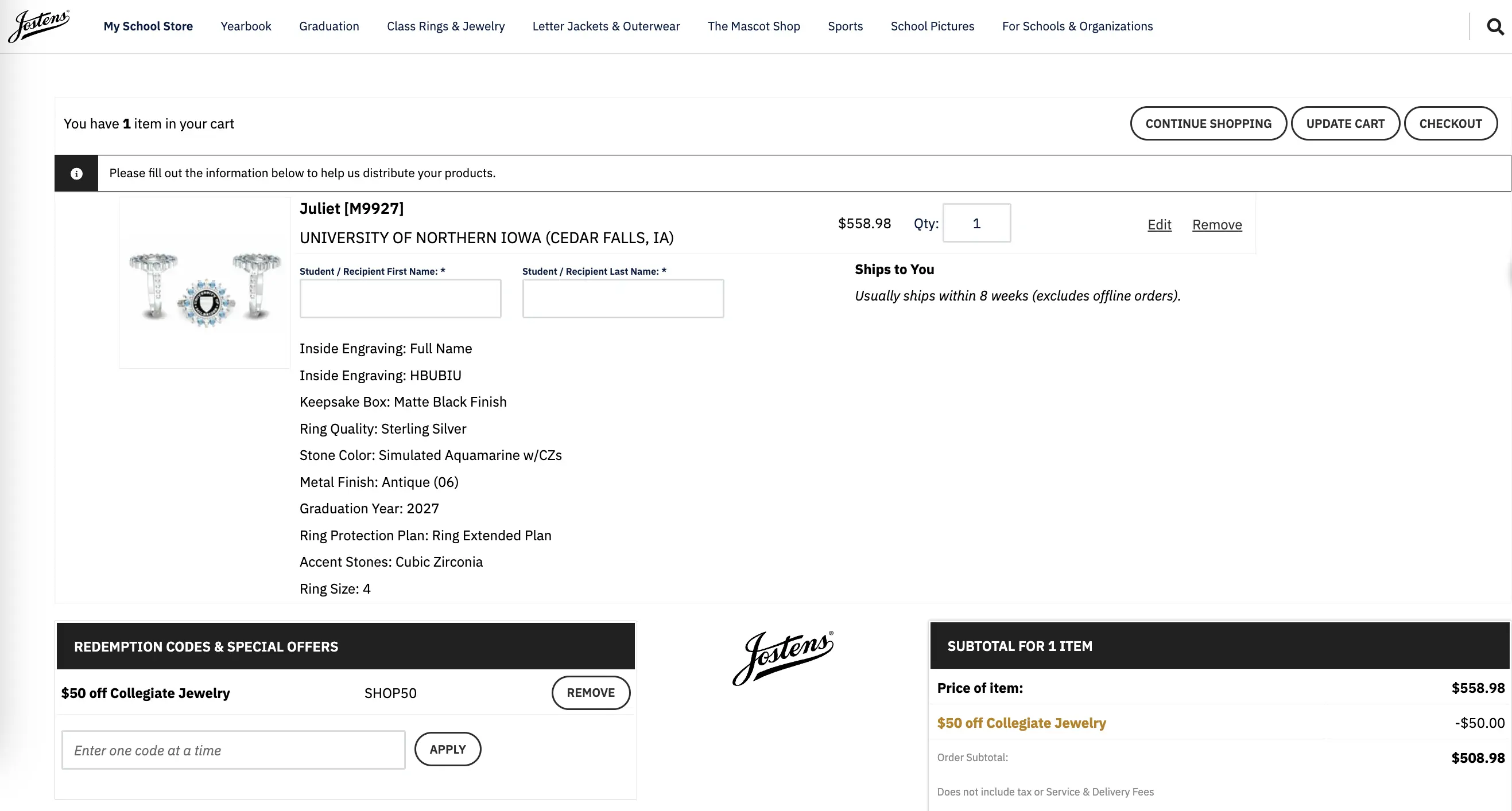 50% OFF Jostens Coupon Codes - June 2025 Promo Codes