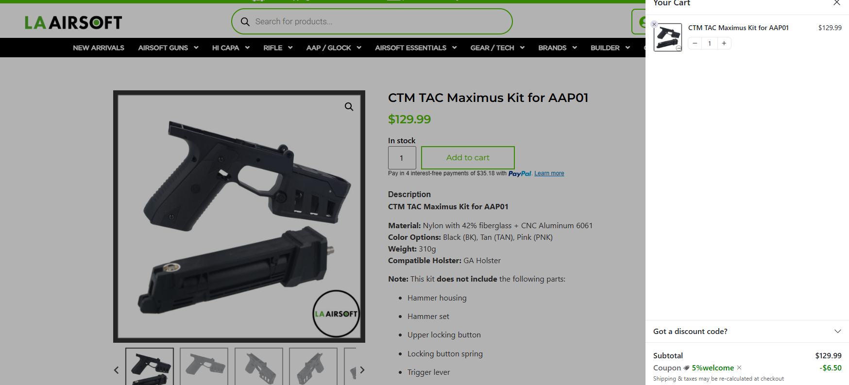 65% OFF LA Airsoft Coupon Codes - April 2025 Promo Codes