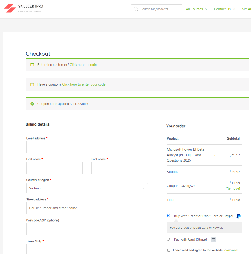 60% OFF Skillcertpro Coupon Codes - August 2025 Promo Codes