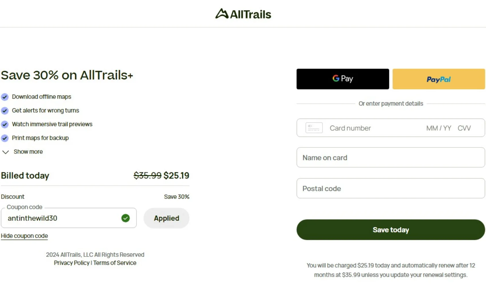 65% OFF Alltrails Coupon Codes - June 2025 Promo Codes