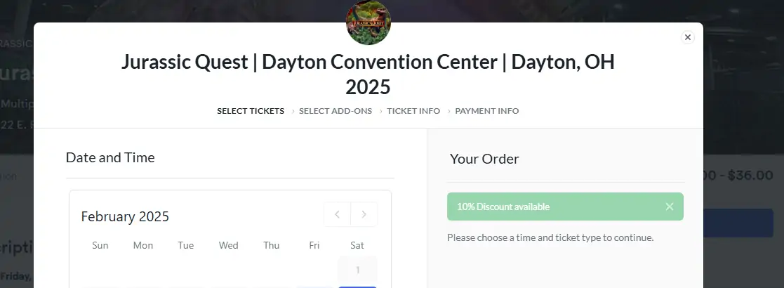 55% OFF Jurassic Quest Coupon Codes - July 2025 Promo Codes